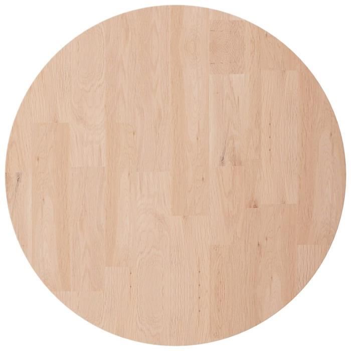 Dessus de table rond - DIOCHE - S21296 - Bois de chêne massif - Ø40 cm ...
