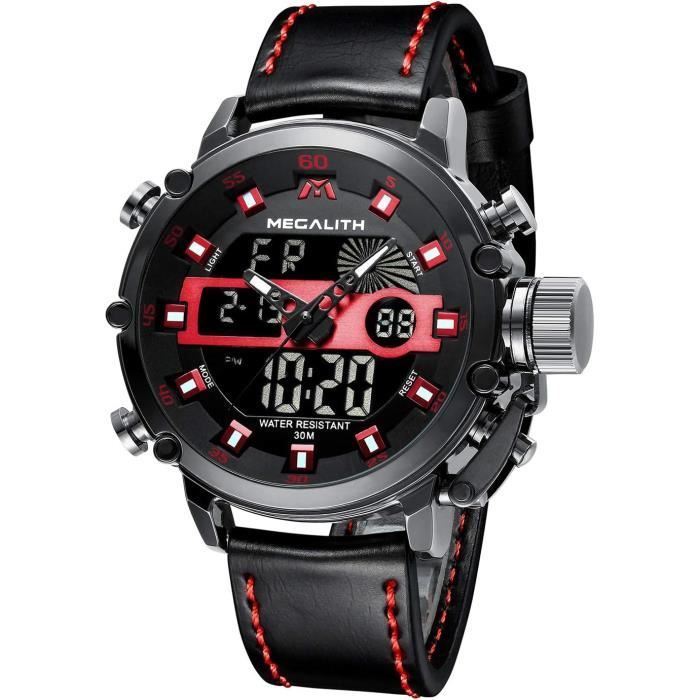 Megalith Montre Homme Digitale Militaire Sport Montre Numerique Homme ...