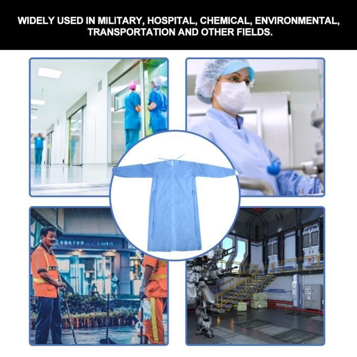 Vêtements respirants d'opération de robe isolante protectrice jetable ...