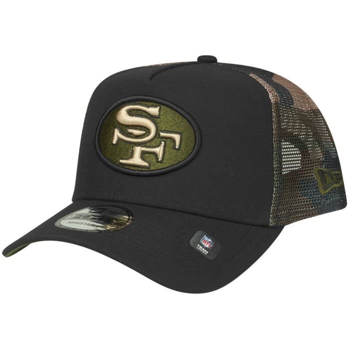New Era Snapback Mesh Trucker Cap - NFL Teams noir wood San francisco ...