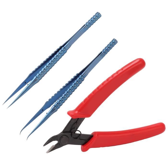 Qiilu pince de réparation précise Pince à épiler de réparation Kit d ...