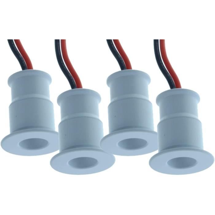 4 Mini Spots Led Encastrables,12V 1W 100 Lumens, Angle De Lumière ...