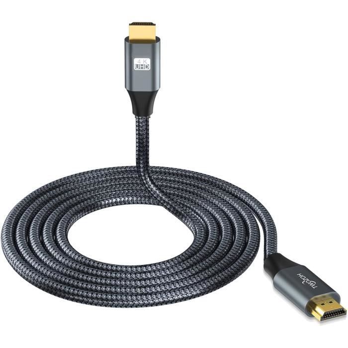 15M Câble Hdmi,4K Câble Hdmi 2.0 Haute Vitesse,Cable Hdmi À Cordon ...