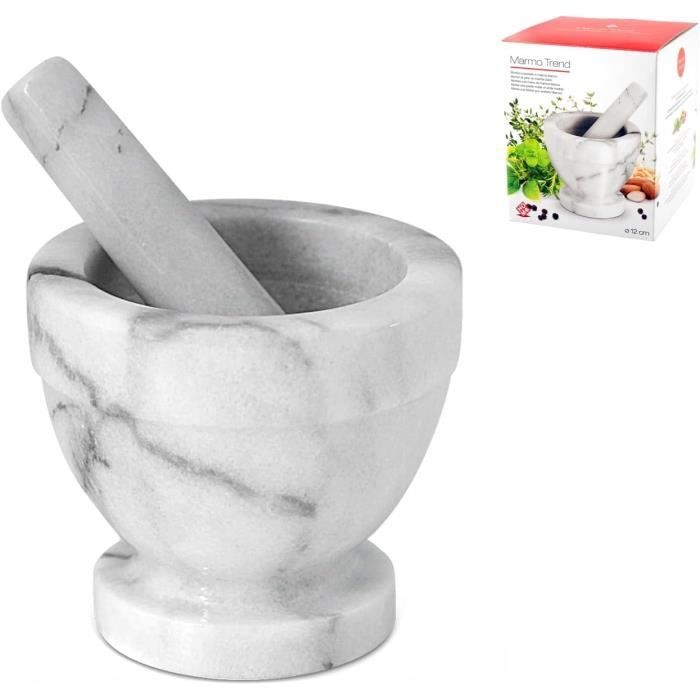 HOME Mortier en Marbre avec Pilon Outil De Cuisine[S51] - Cdiscount Maison