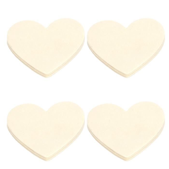 TMISHION Wood Heart Cutouts, 20 Pieces DIY Love Wood Pieces Wooden ...