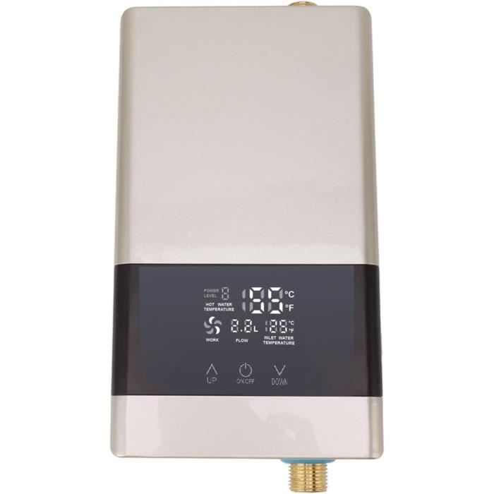 Chauffe-Eau Sans Réservoir, Chauffe-Eau Instantané Électrique 6000W Chauffe-Eau Instantané À ...