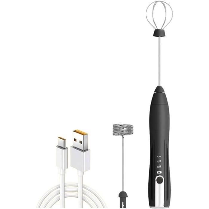 Mousseurs À Lait Rechargeables Mélangeurs Boissons Portables Facile À Nettoyer À Mousse Café ...