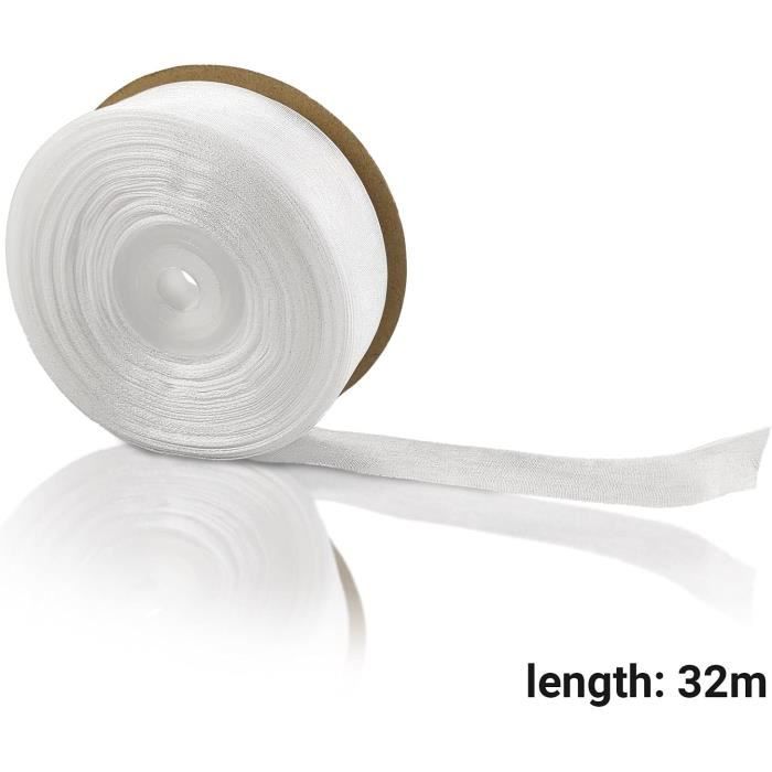 Ruban 25Mm X 32M Couleur Rouge Vif Ruban Décoratif Ruban Cadeau Satin ...