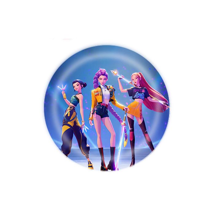 8Pcs KIT CREATION BADGE Kpop Demon Hunters, 58 mm, Composants de Badges Ronds, Avec Broche pour ...