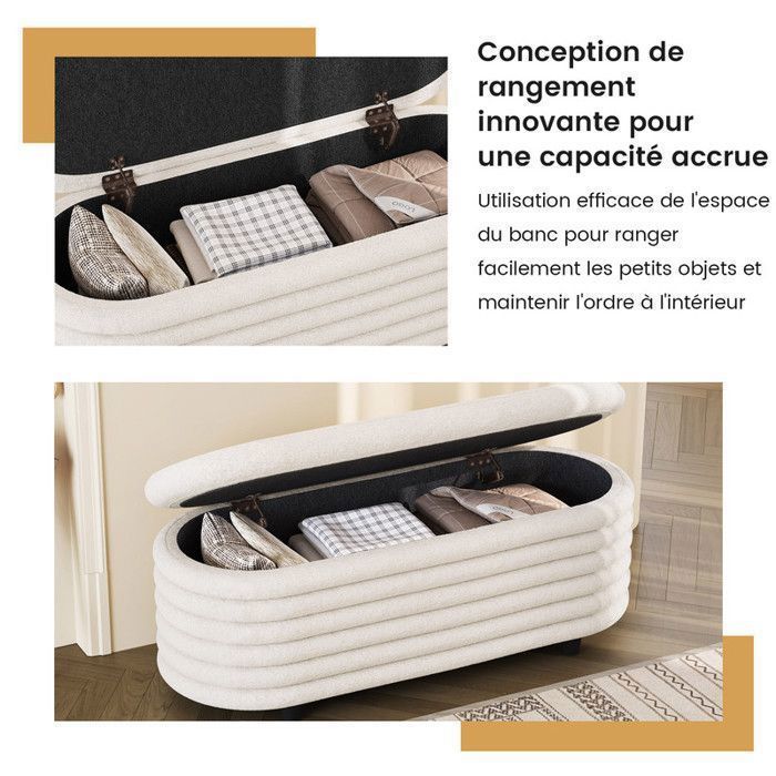 Bout De Lit Coffre Capitonne