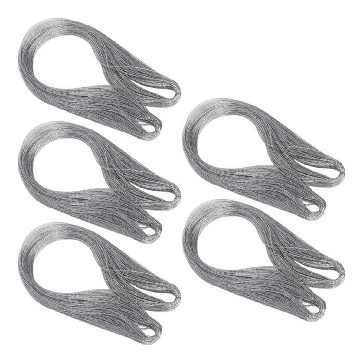 HURRISE cordon métallique Fil métallique 5 paquets de 100 mètres de fil ...