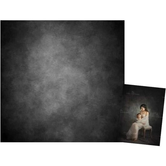 Toile de Fond pour Studio Photo Gris foncé 3 x 3 m Tissu Durable Fond ...