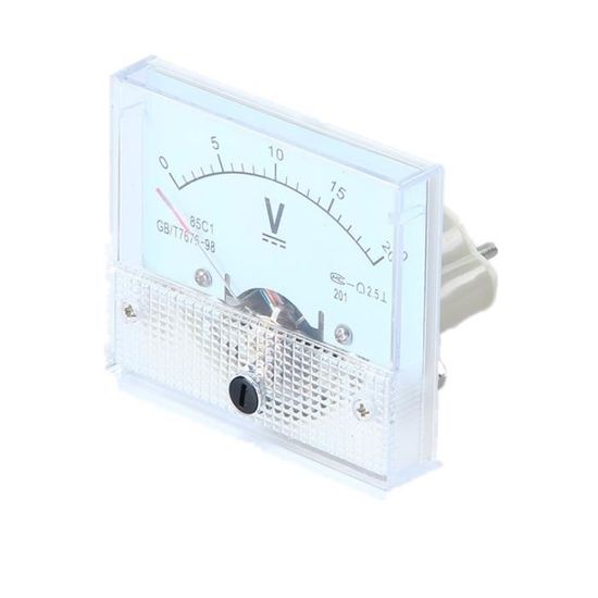 85C1 - 5V - Voltmètre mécanique 85C1 5V 10V 15V 20V 30V 50V 75V 100V 250V 300V DC, panneau ...
