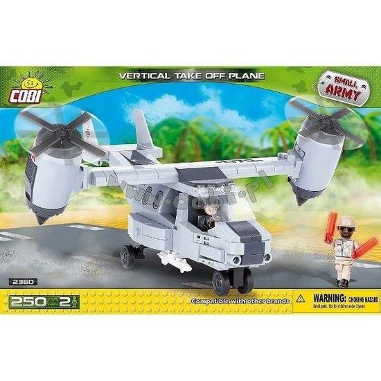 COBI - 2360 - AVION À DÉCOLLAGE VERTICAL - GRIS - Cdiscount Jeux - Jouets