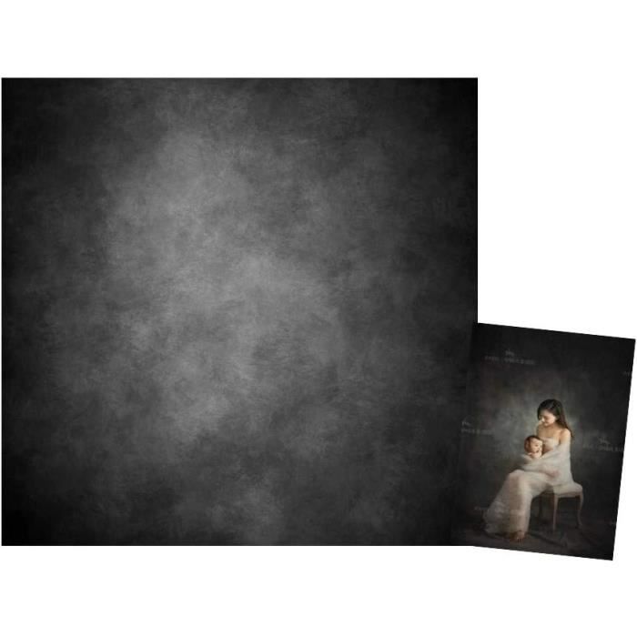 Toile de Fond pour Studio Photo Gris foncé 3 x 3 m Tissu Durable Fond ...