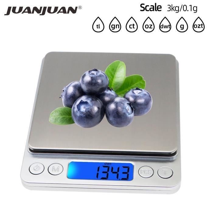Balance électronique à affichage LCD, 3000g 0.1g, Mini bijoux numériques, 3kg, 20% de réduction ...