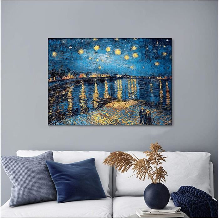 Nuit étoilée sur le Rhône par Vincent Van Gogh Célèbre Artiste Art ...