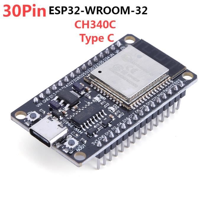 CH340C Type C 30pin - Nodemcu ESP32 6 000 Conseil ESP32-S 32Mbit éventuelles I Flash ESP32 ...