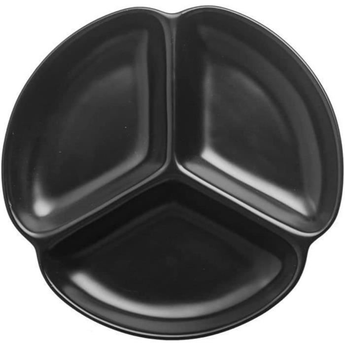 Assiettes en Porcelaine avec 3 Compartiments, Assiette Compartiment ...