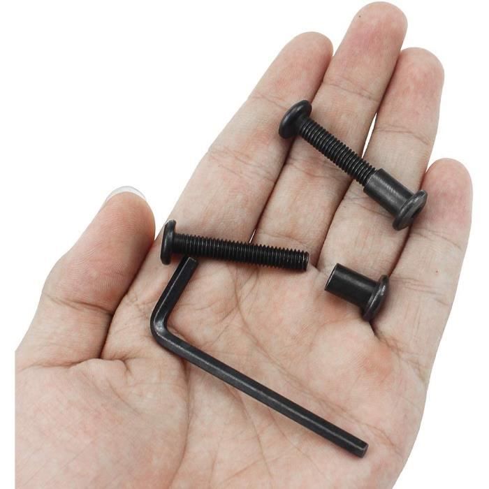 Lot de 10 Boulons de Fixation de M6 x 35 mm avec Écrous Assortis Écrou ...