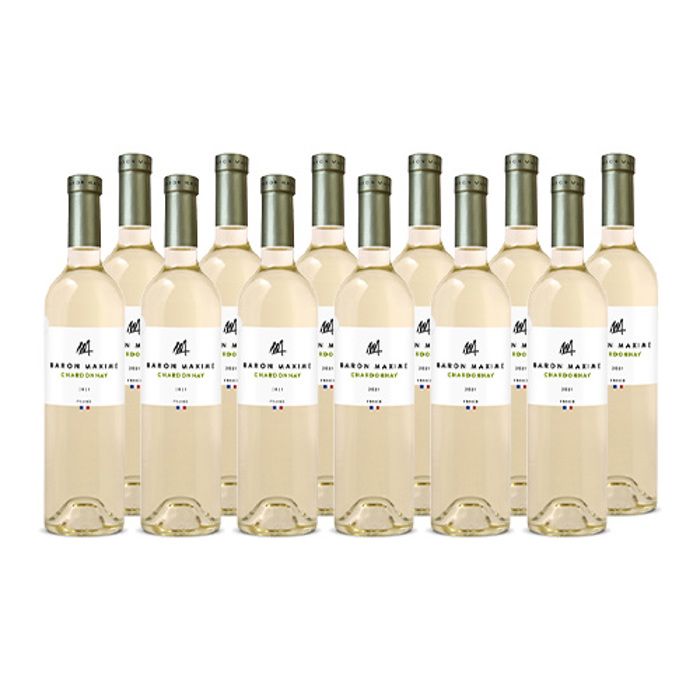 BARON MAXIME CHARDONNAY Vin de France Blanc 2021 12x75cl - La cave ...