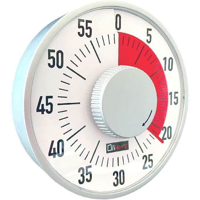 Minuteur Géant 16 X 5 cm 1 Seule Couleur Grand Contraste Chevalet ou ...