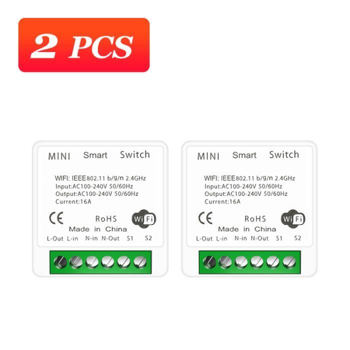 Module De Commutation Wifi 2pcs Module De Commutateur Intelligent
