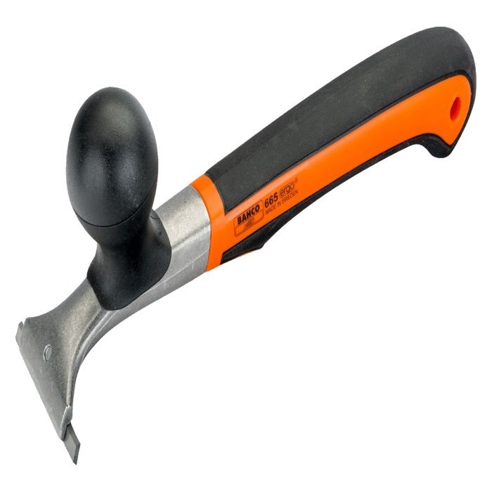 Grattoir ERGO™ manche bi-matière à lame droite 60mm - BAHCO - 665 ...