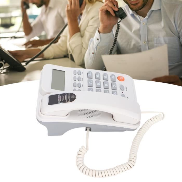 Téléphone résidentiel Téléphone de bureau KXT2026CID Téléphone filaire ...