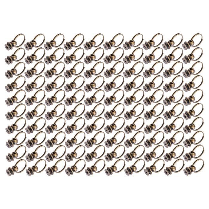 ROM Rivets À Tête Ronde À Vis Boucle À Anneau De Traction 100 Ensembles ...