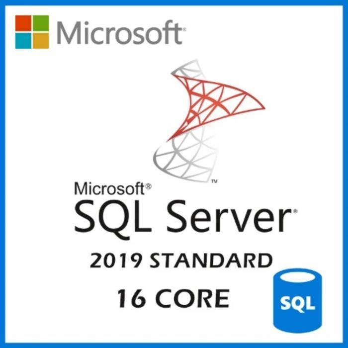 SQL Server Standard 2019 16 core à télécharger - Cdiscount