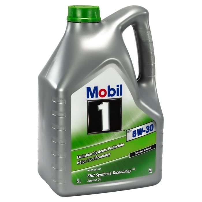 5 Litre Mobil 1 Esp 5W30 Huile MB 229.31 229.51 229.52 Porsche C30 Api ...