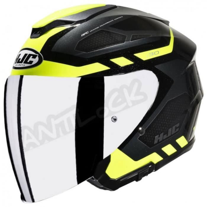 HJC JET i30 ATON AVEC VISIÈRE MIROIR IRIDIUM - Cdiscount Auto
