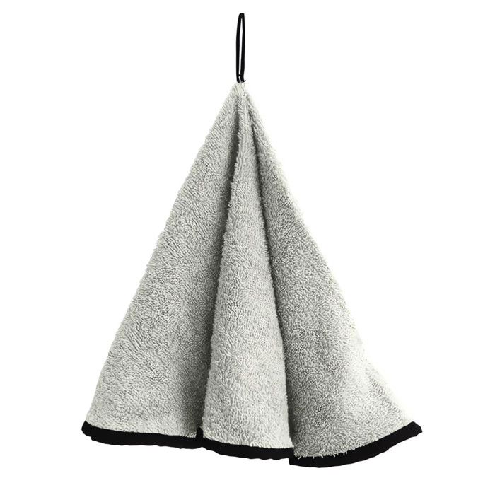 Torchon rond en coton EPONGE ecru, par Soleil d'ocre - Cdiscount Maison