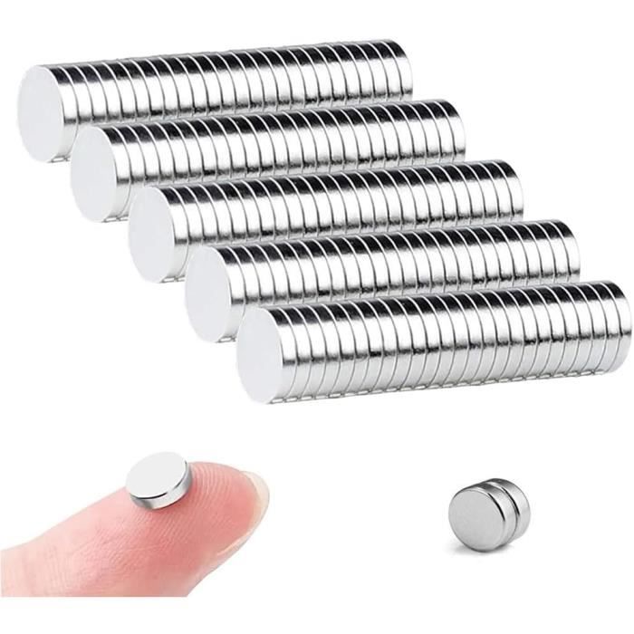 100 Pièce Aimants en Néodyme,Aimants Néodyme Puissants,6mm x 2mm Mini ...