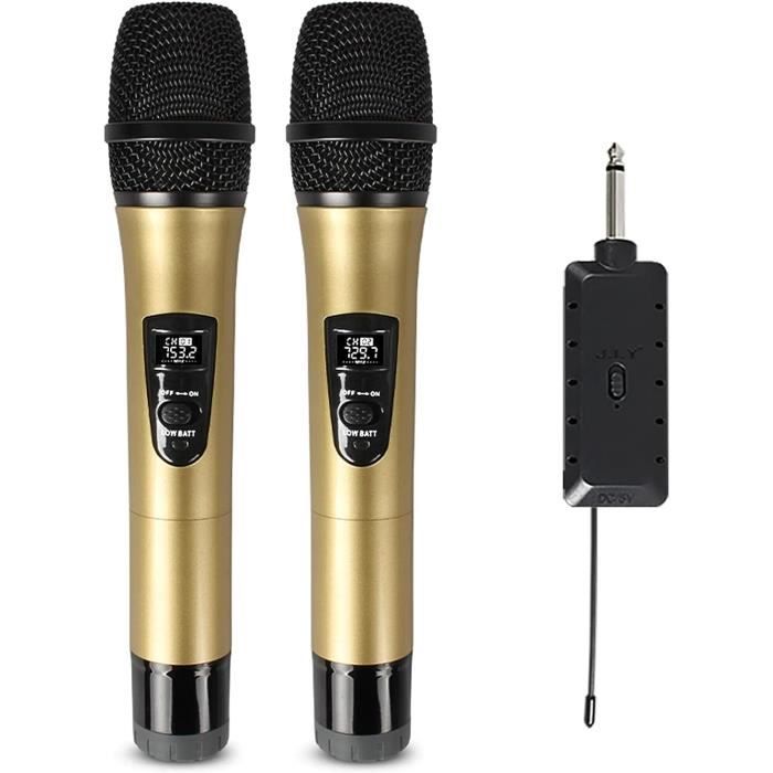 Microphone Haut-Parleur Microphone De Poche Sans Fil Dual Vhf Micro ...
