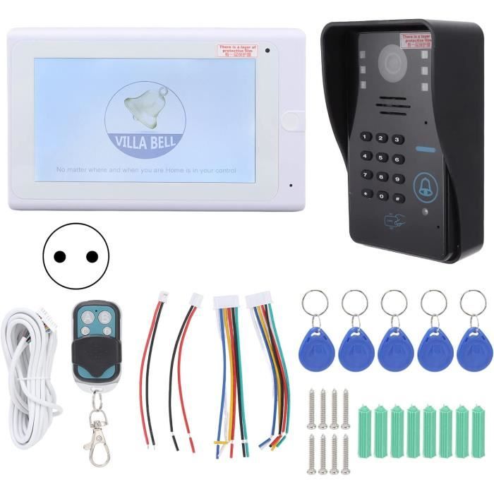 Sonnette sans fil avec vidéo, caméra de sonnette intelligente, batterie ...