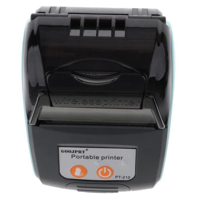 Mini Imprimante Thermique Receipt Ticket POS Impression pour iOS/Android/Windows Bleu clair ...