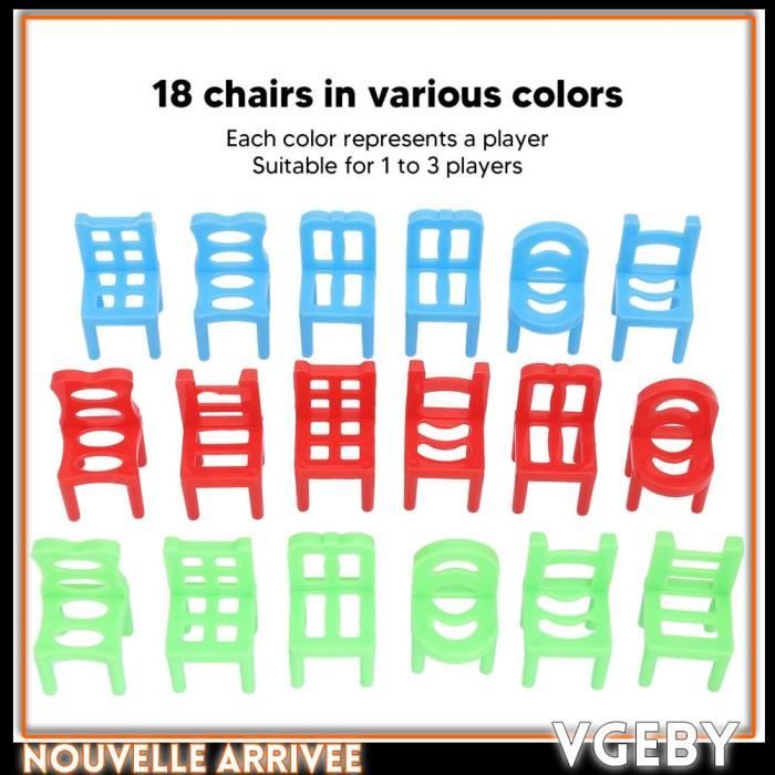 Jeu de chaises empilables VGEBY - 18 chaises en plastique et 4 verres ...