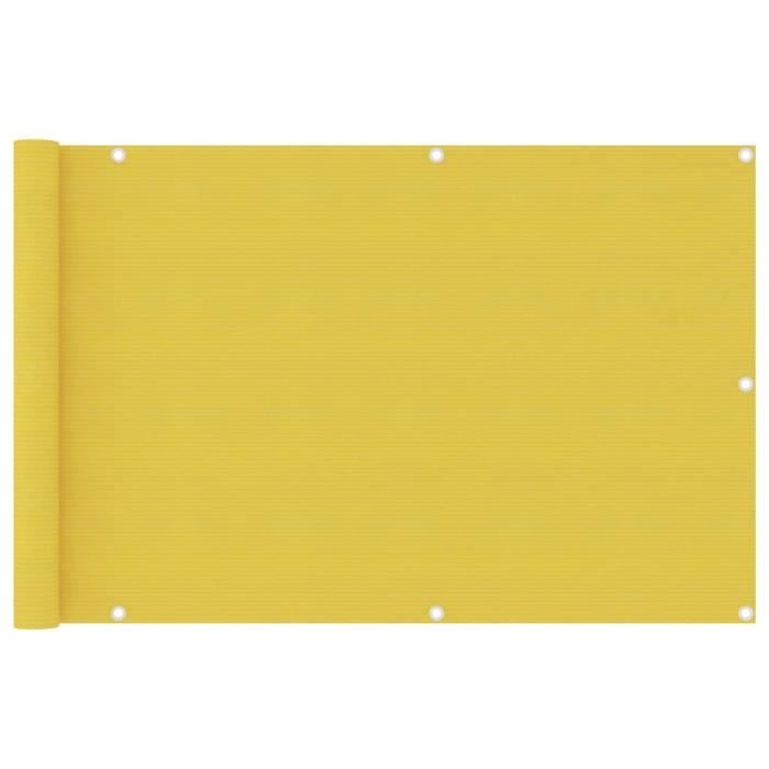 VidaXL Écran de balcon Jaune 90x400 cm PEHD - Cdiscount Sport