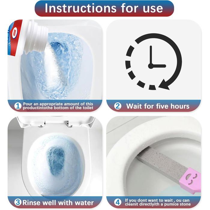 Pierre ponce pour le nettoyage de cuvette de toilettes, bâton à récurer ...