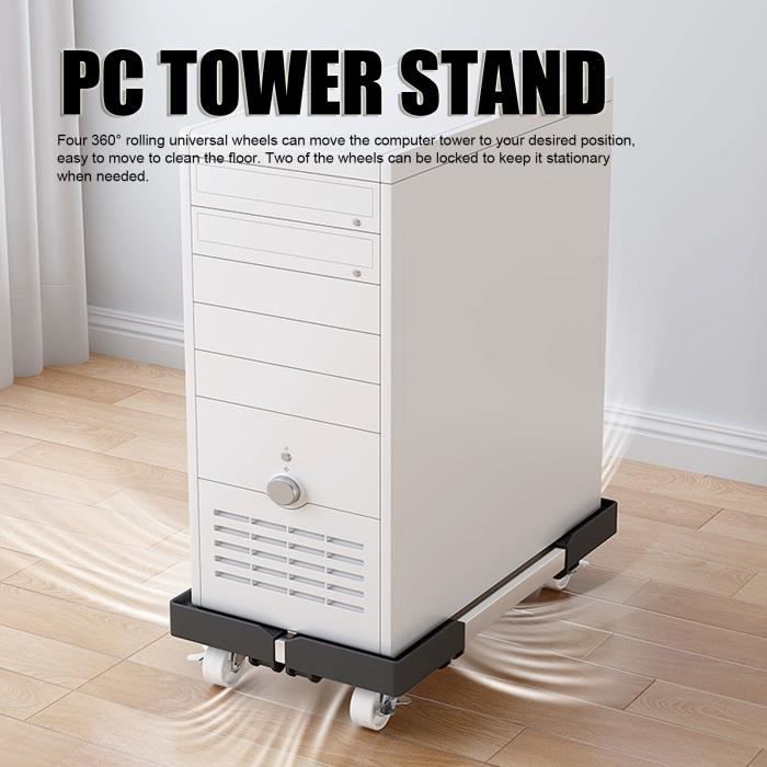 Support PC Support de Processeur Mobile avec Roulettes Support de PC ...