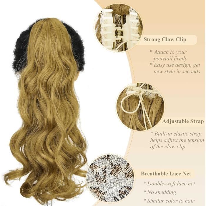 Postiche Queue De Cheval Postiche Extension De Cheveux Synthetique Claw ...