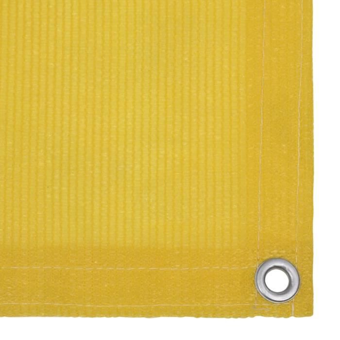 VidaXL Écran de balcon Jaune 90x400 cm PEHD - Cdiscount Sport