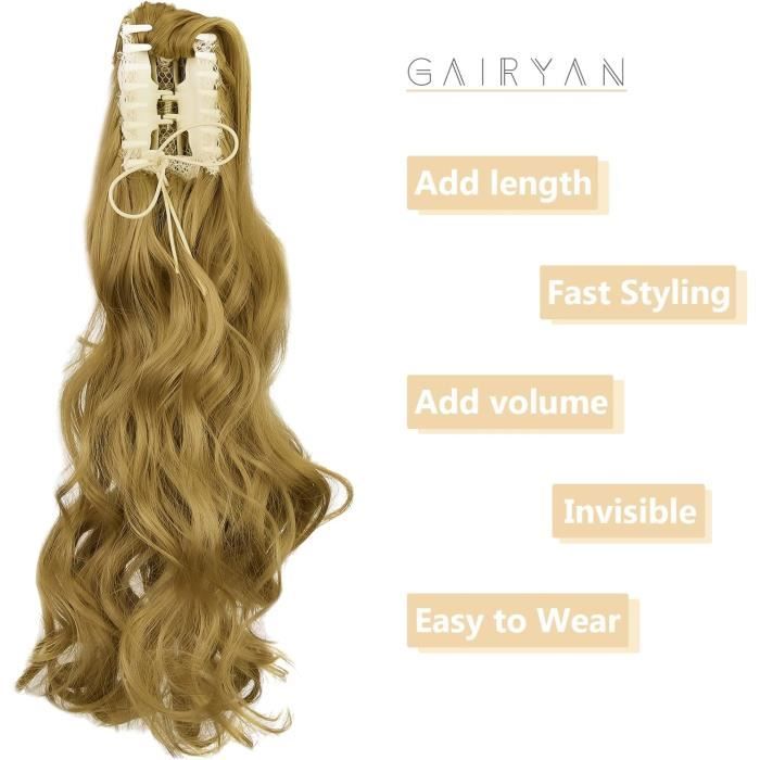 Postiche Queue De Cheval Postiche Extension De Cheveux Synthetique Claw ...