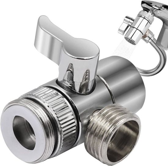 Vanne De Commutation 3 Voies M22 X M24 En Laiton Robinet Diverter, Inverseur Vanne Inverseur ...