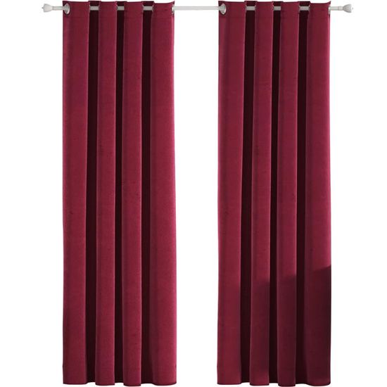 Ystyle Rideau Velours Thermiques 2 Pièce, Rideau Occultant 100%, 140× ...