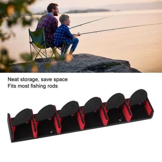 VQU Support mural pour canne à pêche support de canne à pêche mural ...