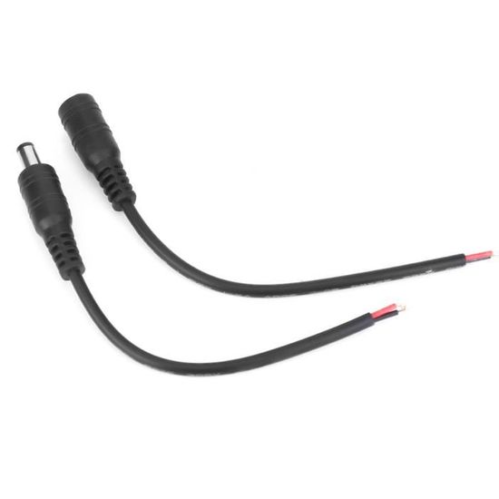 HURRISE Connecteur femelle mâle 5 5 paires 5.5x2.1mm mâle femelle DC ...