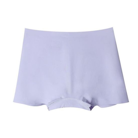 Culotte courte de sécurité pour femmes - PURPLE[B359] - en soie glacée sans couture Blanc ...